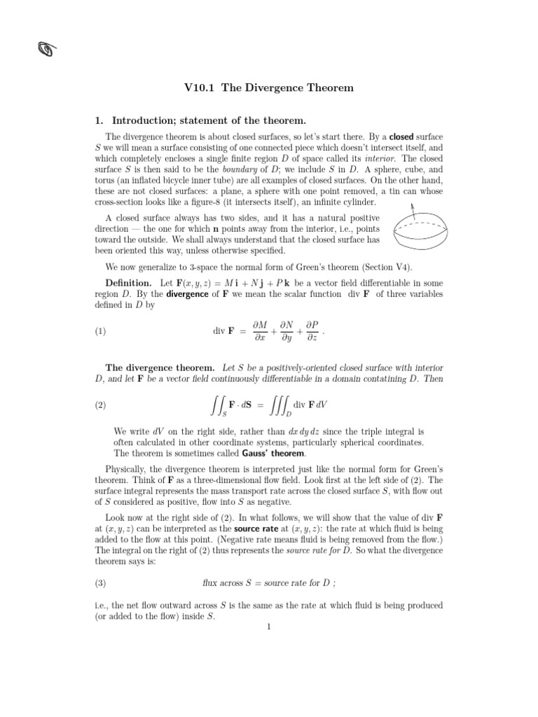 MIT18 02SC MNotes v10.1CDW | PDF | Divergence | Sphere
