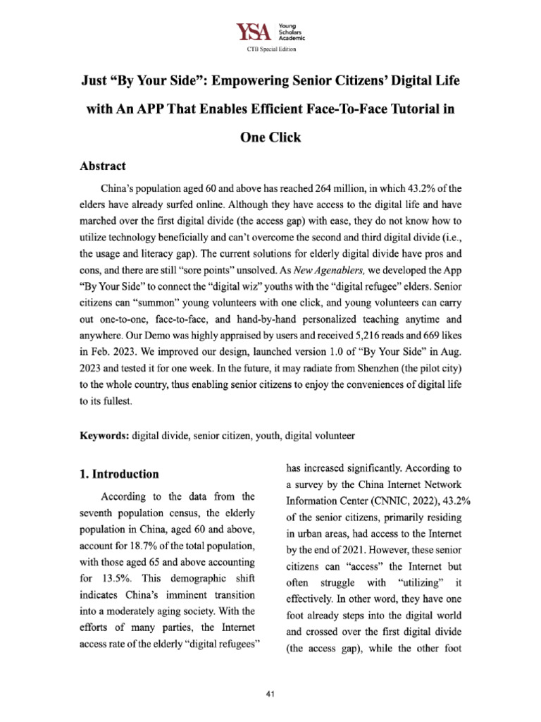 Just "By Your Side" - Empowering Senior Citizens' Digital Life With An ...