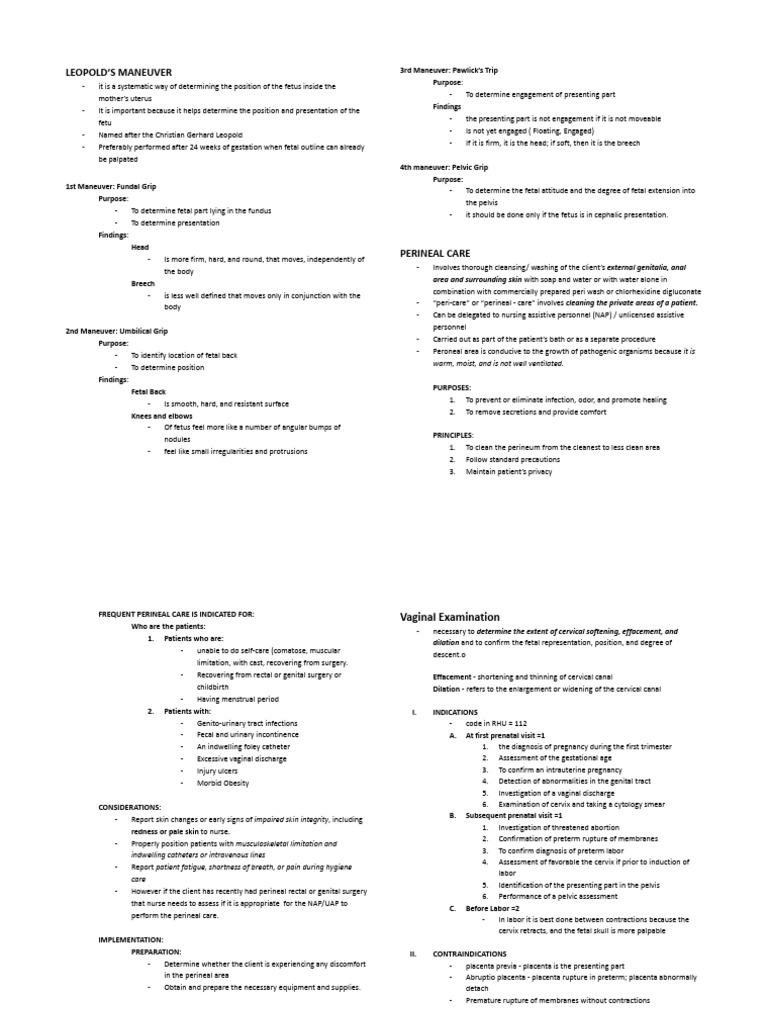 MCN PRELIMS SKILL | PDF
