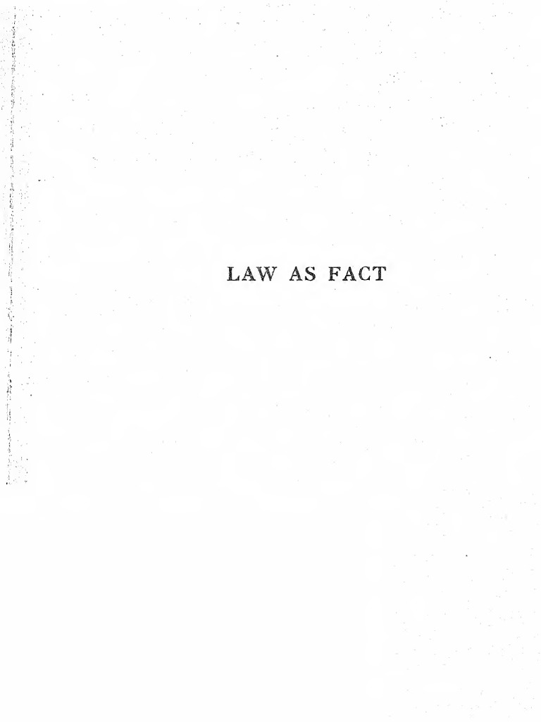 Law As Fact - Olivecrona | PDF
