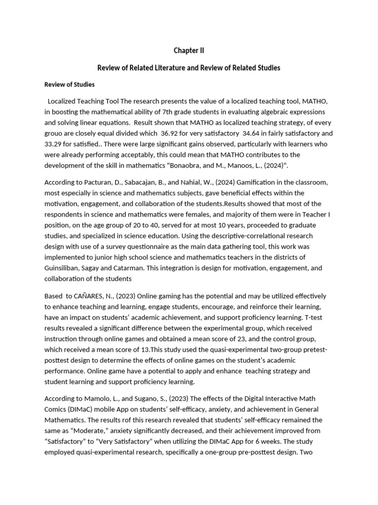 Chapter II Summary WPS Office 1 | PDF