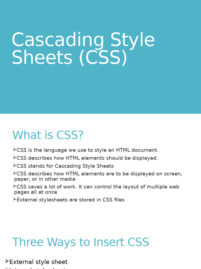 Web - CSS 1 | PDF