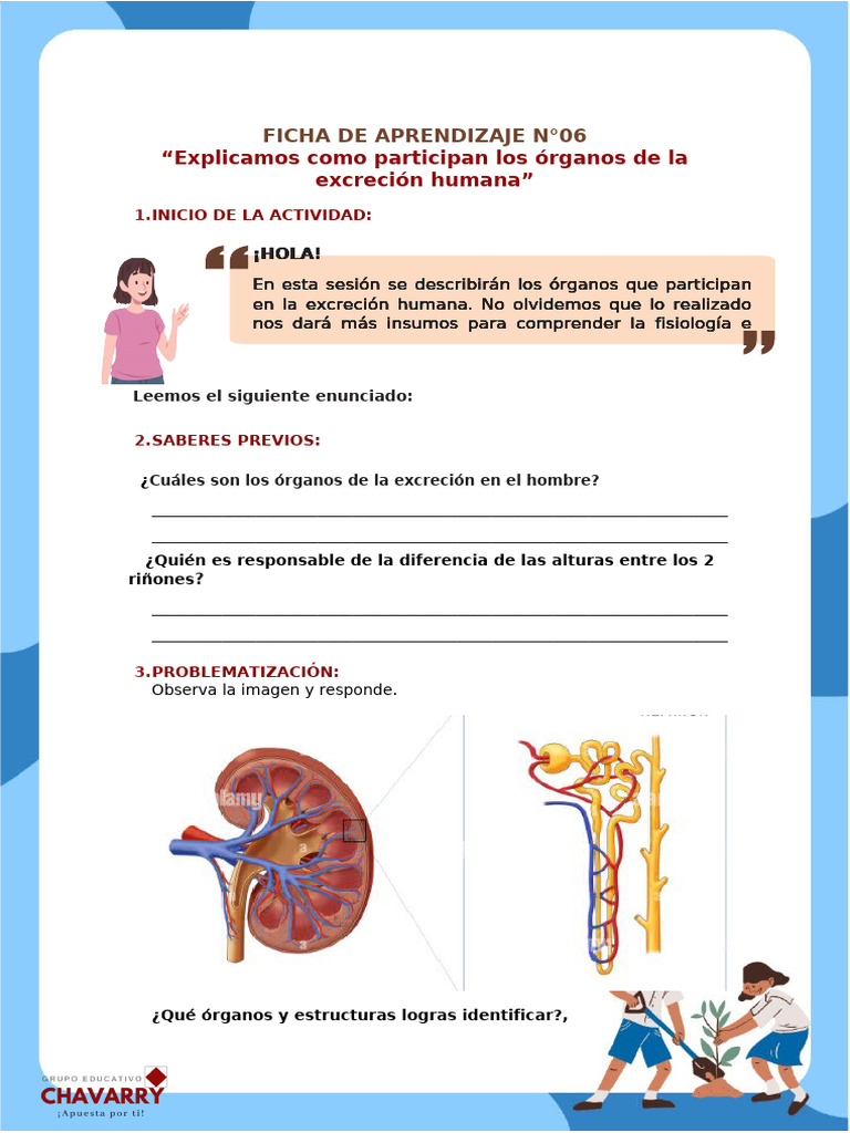 Ficha de Aprendizaje N°06 - 2do Grado | PDF