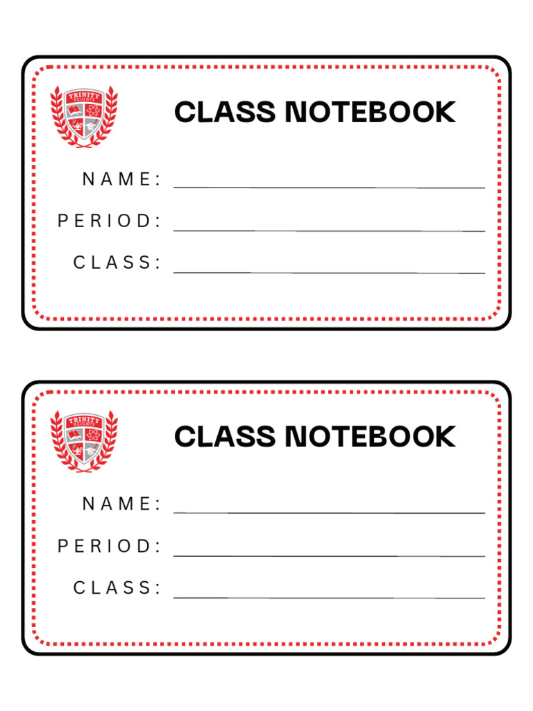 Class Notebook | PDF