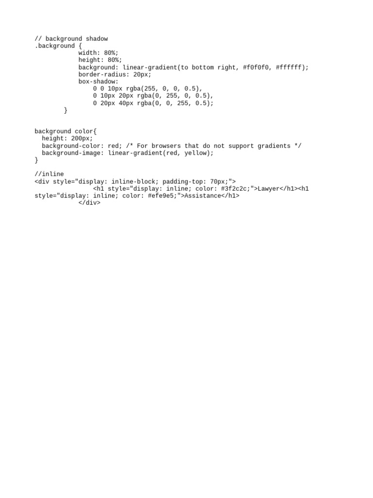 Shadow Css Pdf