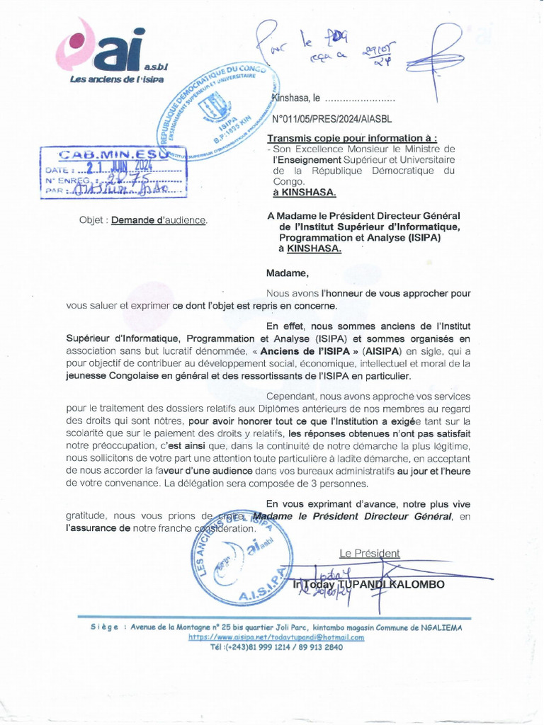 Differentes de Dmd Diplomes Isipa | PDF