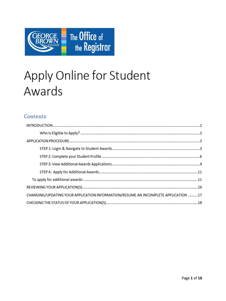 Student Awards Pdf