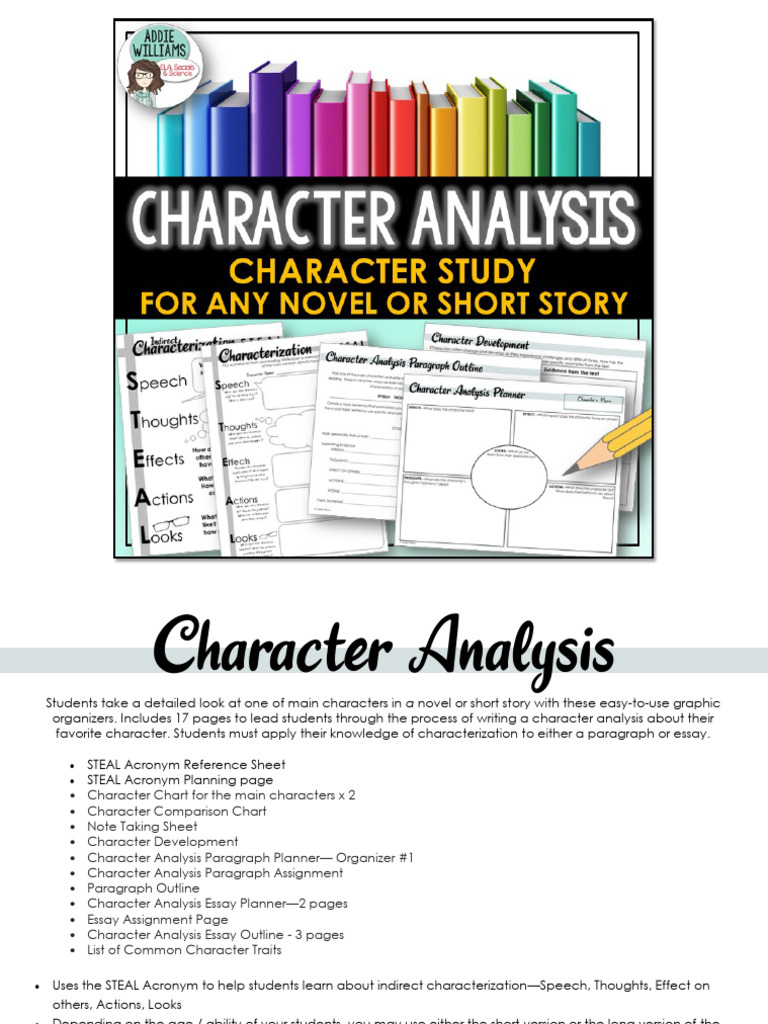4 - Character Analysis _ Study and Characterization Activity | PDF