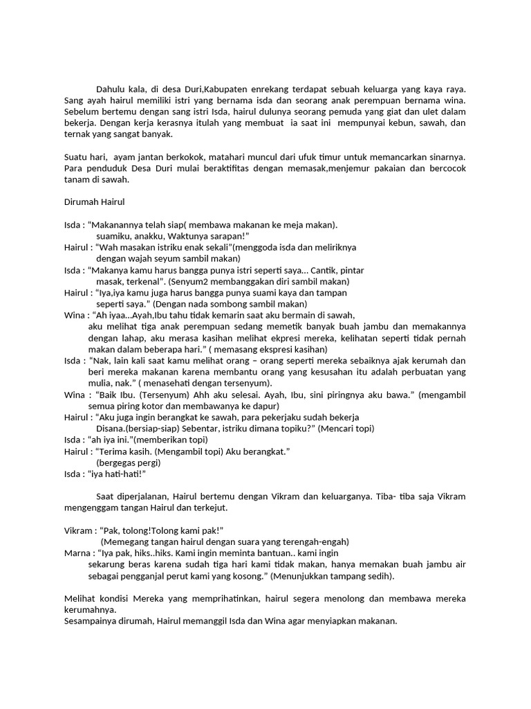Contoh Naskah Drama by Miss - Ar | PDF
