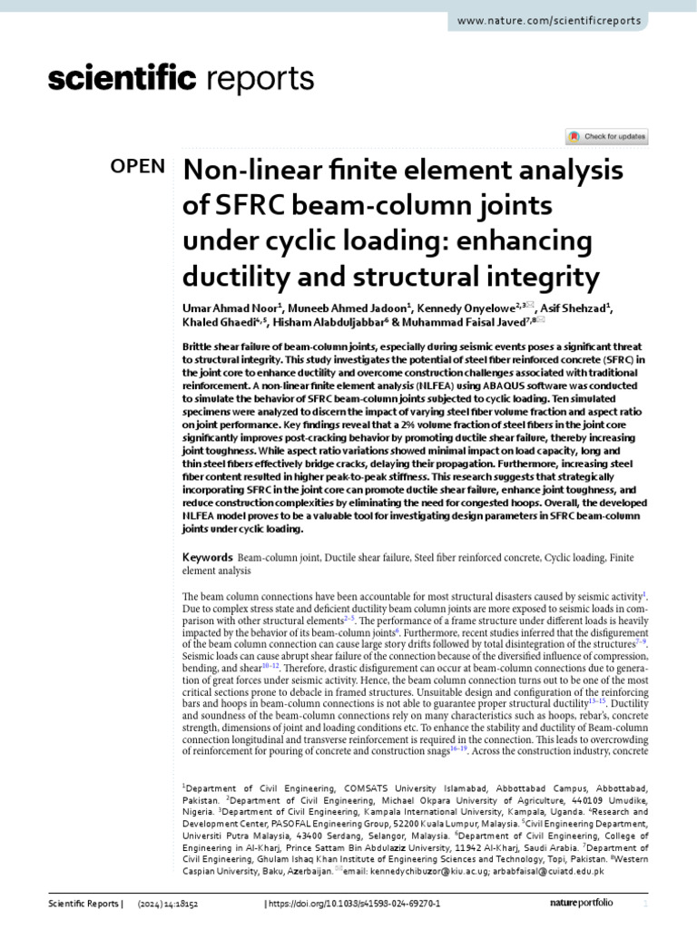 Nonlinear-finite-element-analysis-of-SFRC-beamcolumn-joints-under-cyclic-loading-enhancing ...