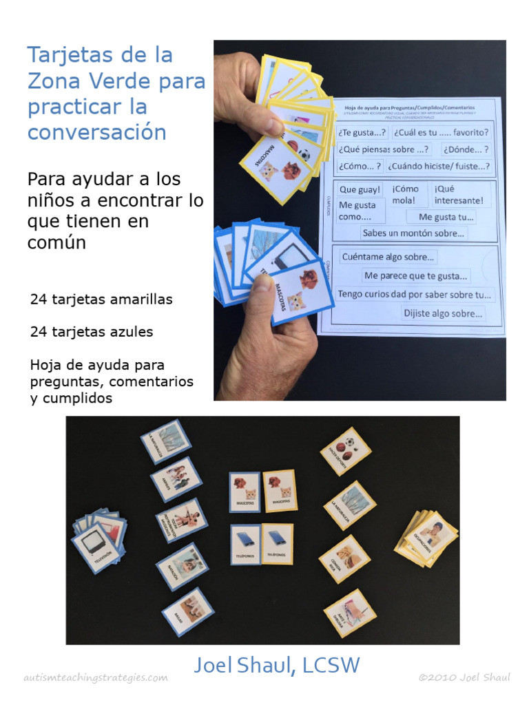 Tarjetas de La Zona Verde para Practicar La Conversacion 1 | PDF
