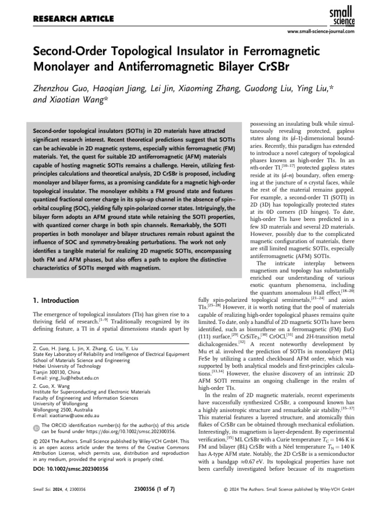 Second Order Topological Insulator in Ferromagnetic Monolayer and Antiferromagnetic Bilayer ...