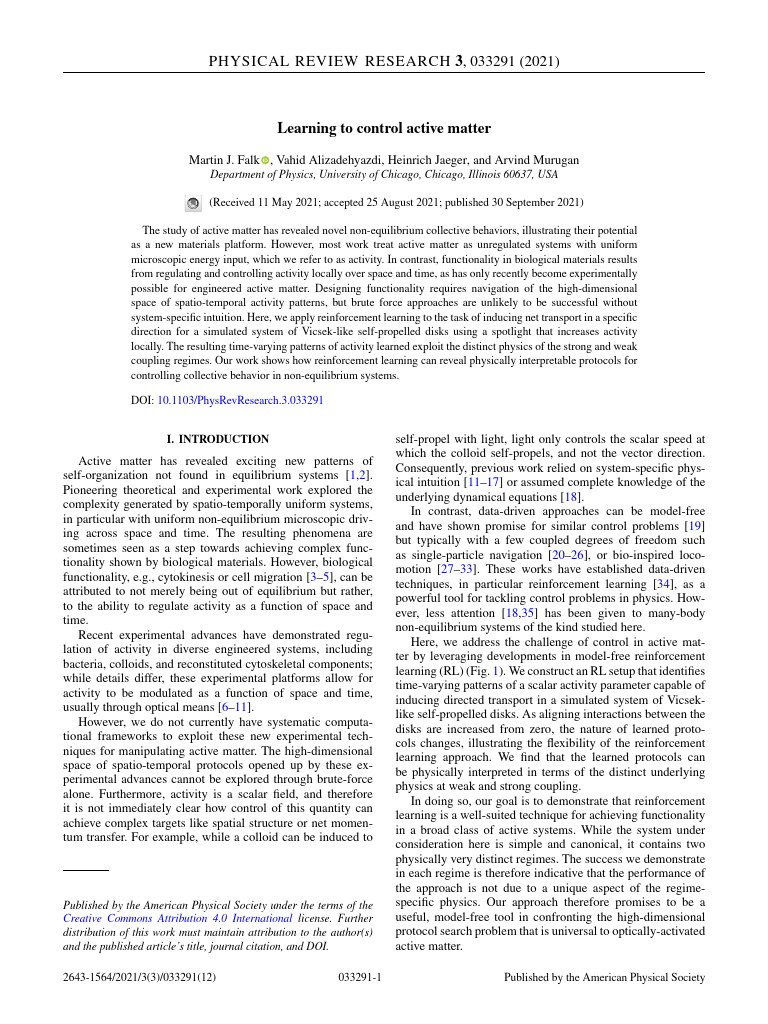 PhysRevResearch 3 033291 | PDF
