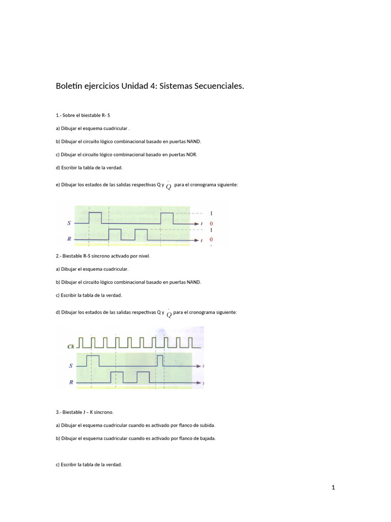Boletín Ejercicios UD4 | PDF
