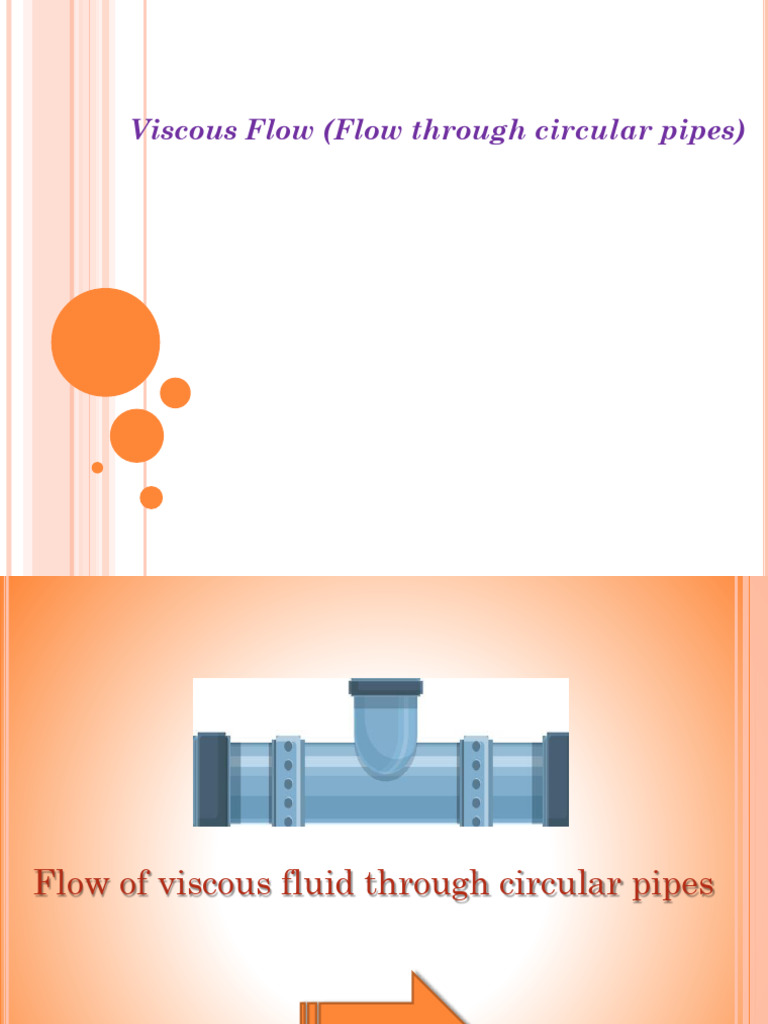 Flow of Viscous Fluid Through Circular Pipes | PDF