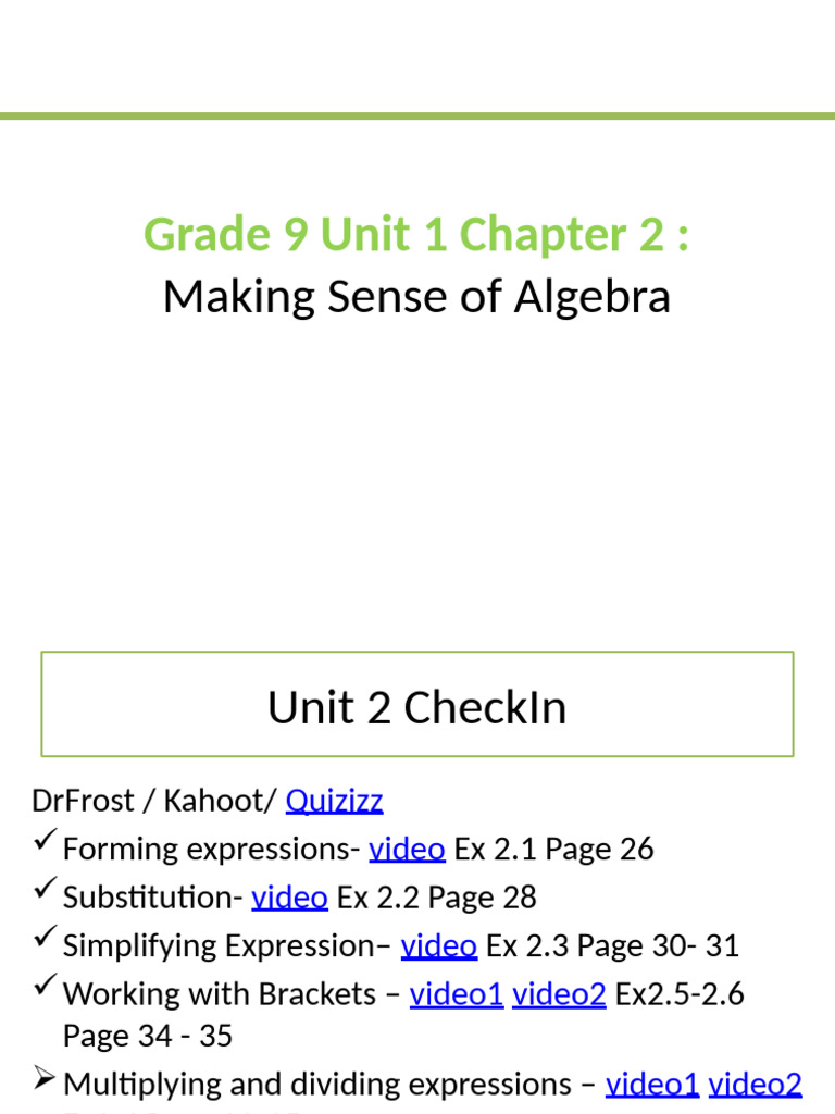 Making Sense of Algebra | PDF