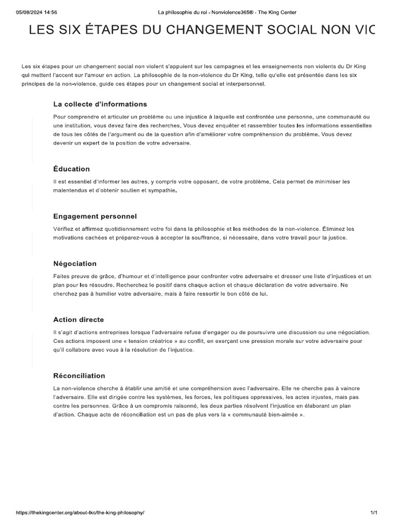 6 Etapes Du Changement Social | PDF