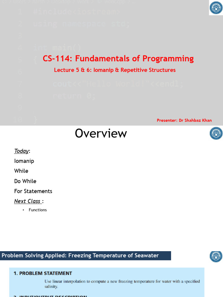 Lecture 5_ Repetitive Statements | PDF