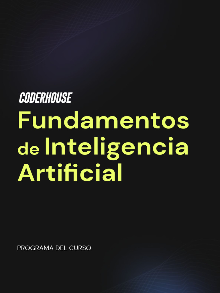 Fundamentos de Inteligencia Artificial | PDF