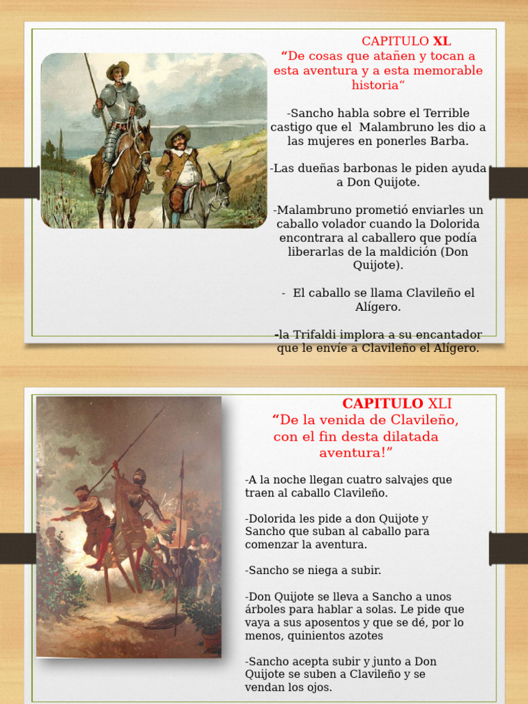 Don Quijote - Presentacion Powerpoint | PDF