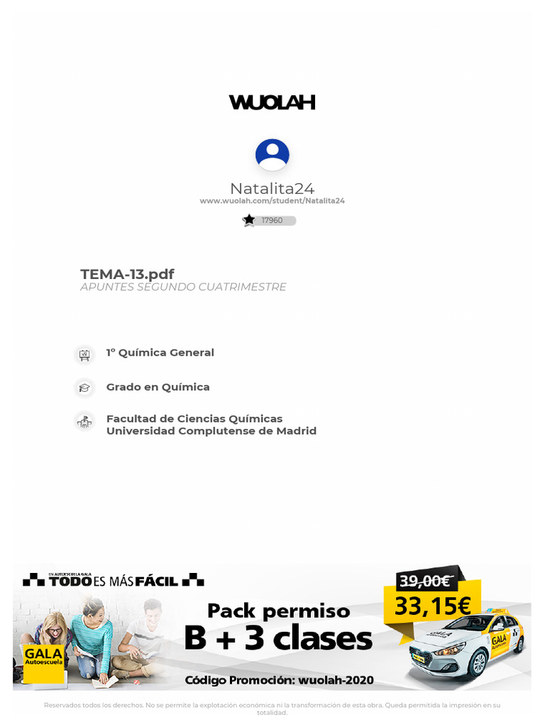 Wuolah Free TEMA 13 | PDF
