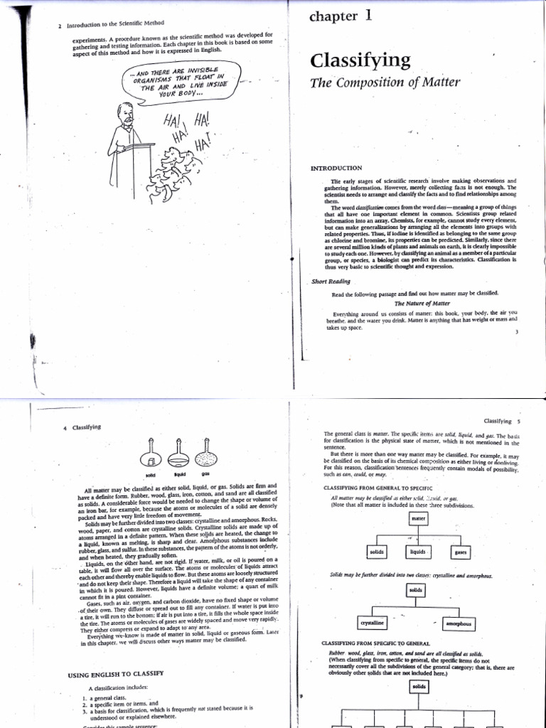Classifying (The Composition of Matter) | PDF