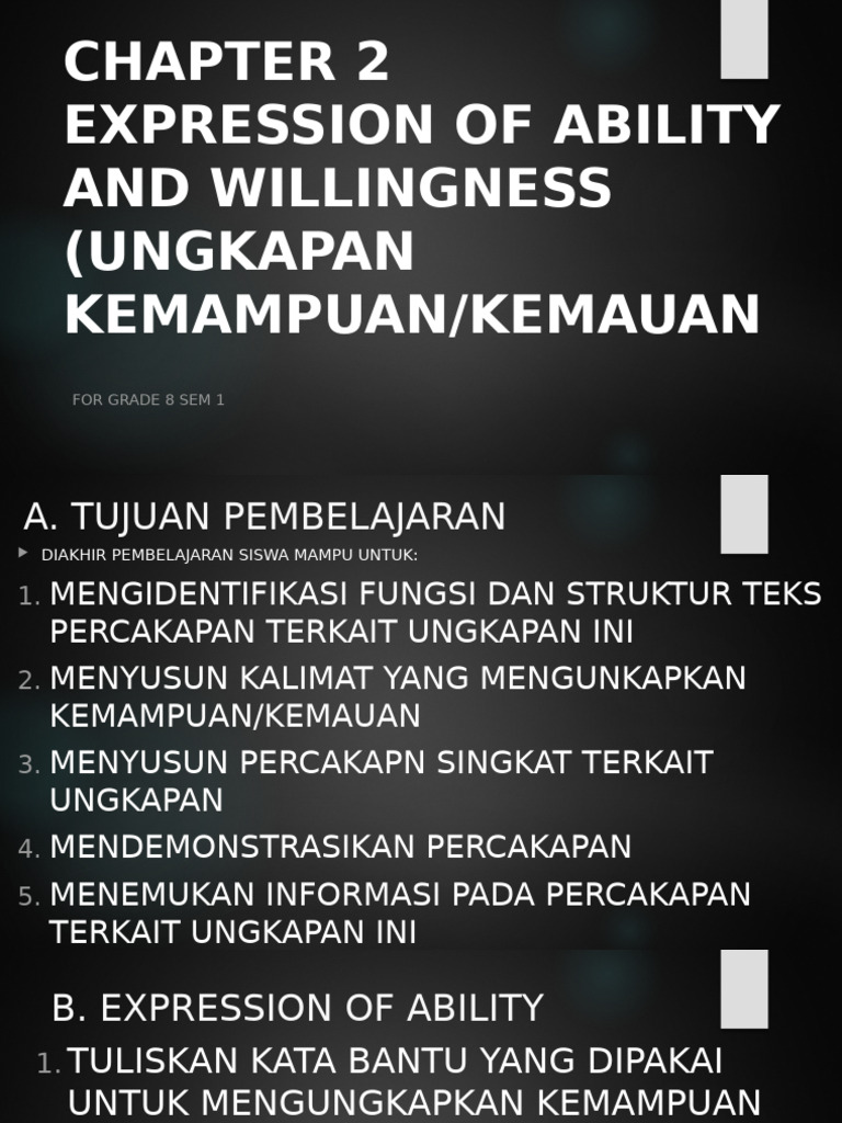 CHAPTER 2-Ability and willingness-PART 1 | PDF