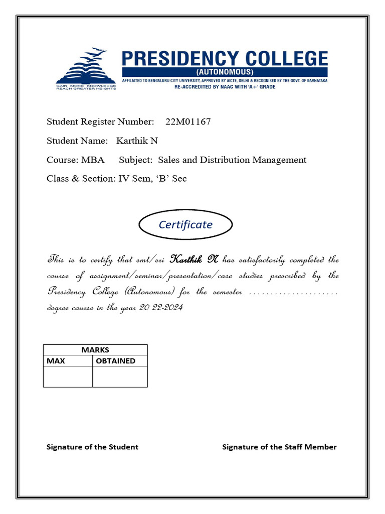 Assignment Format | PDF