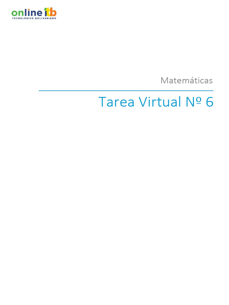 Tarea Virtual 6 Matrices | PDF