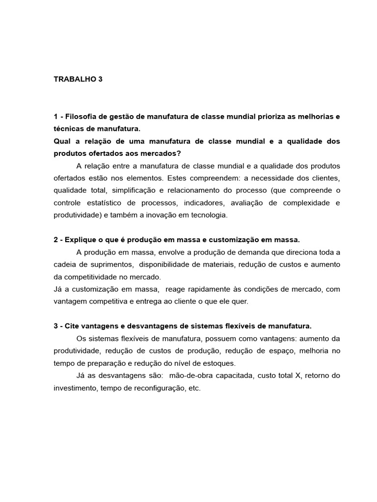 Trabalho 3 | PDF