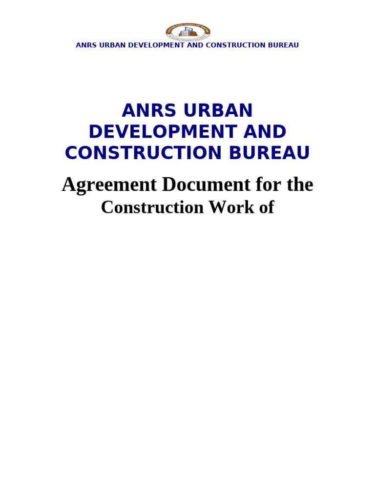 CONSTRUCTION AGREEMENT SBD Works (NCB) | PDF