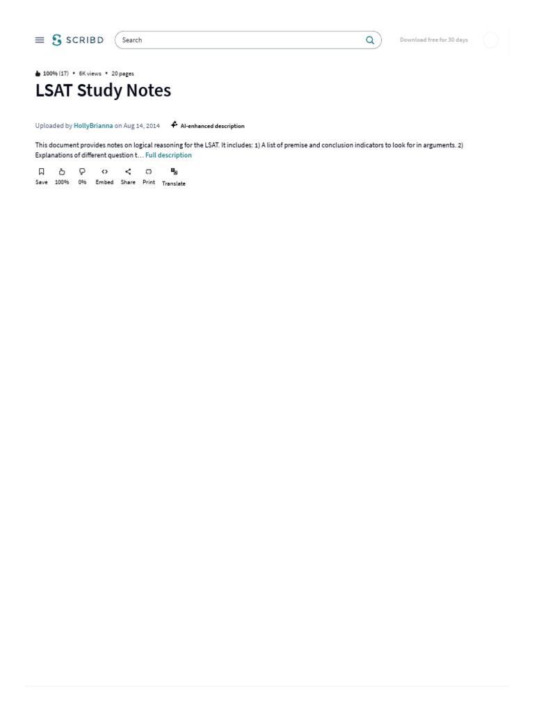 LSAT Study Notes - PDF - Argument - Validity | PDF