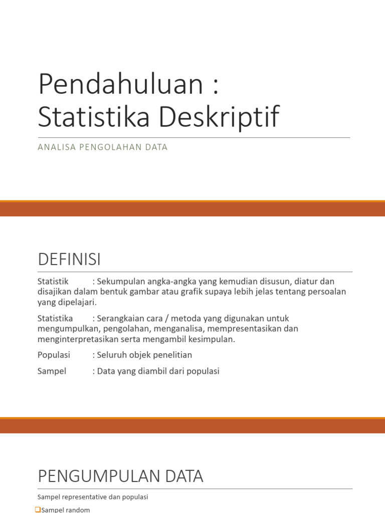 Statistika Deskriptif | PDF