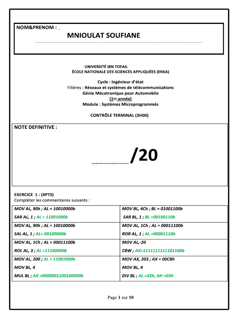 Controle Terminal Micro | PDF