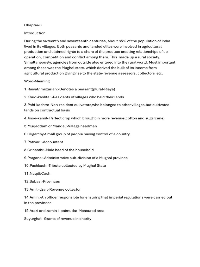 CH 8 Assignment, SMQ and TBQ | PDF | Mughal Empire | Travel