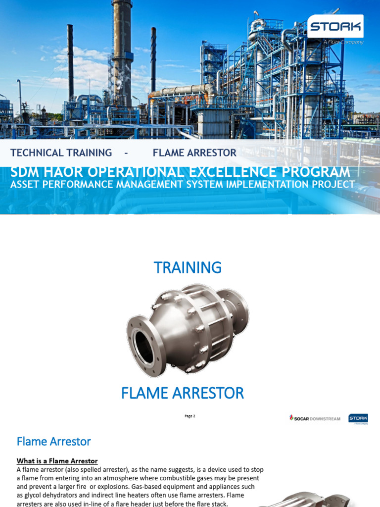 Technical Training - Flame Arrestor | PDF