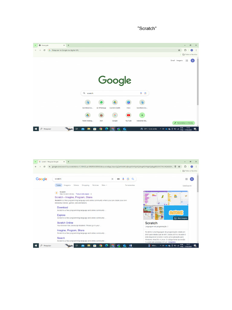 Passo A Passo Do Scratch | PDF