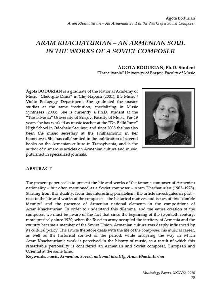 Kachaturian An Armenian Soul | PDF