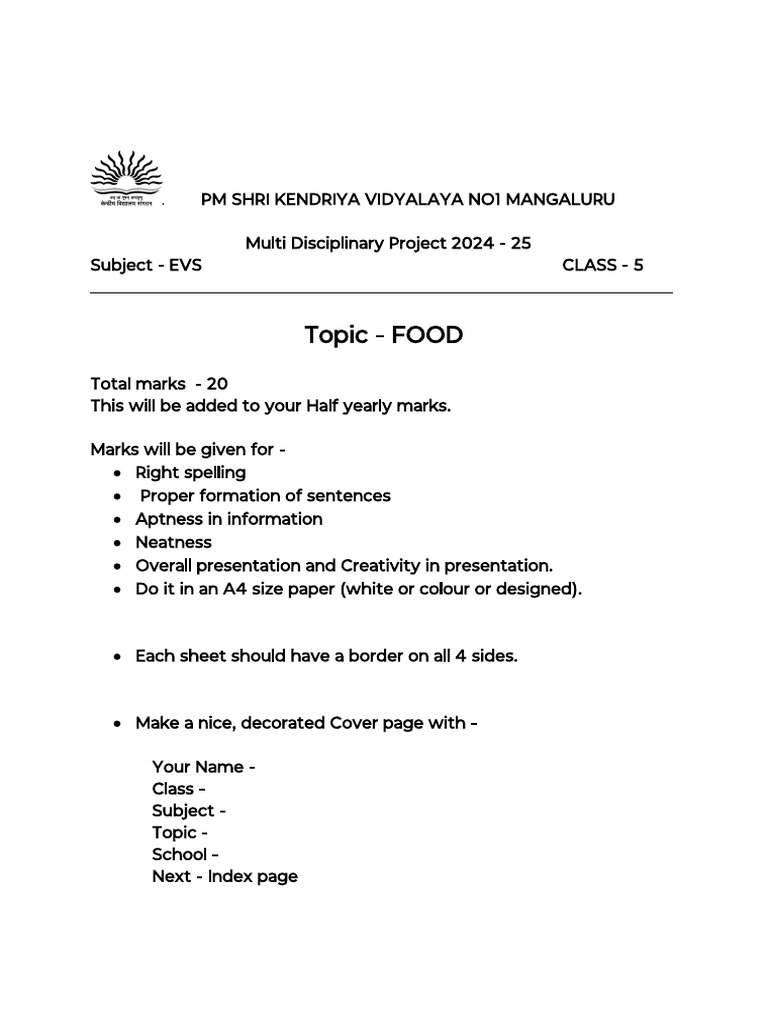 EVS MDP Cl 5 2024 | PDF