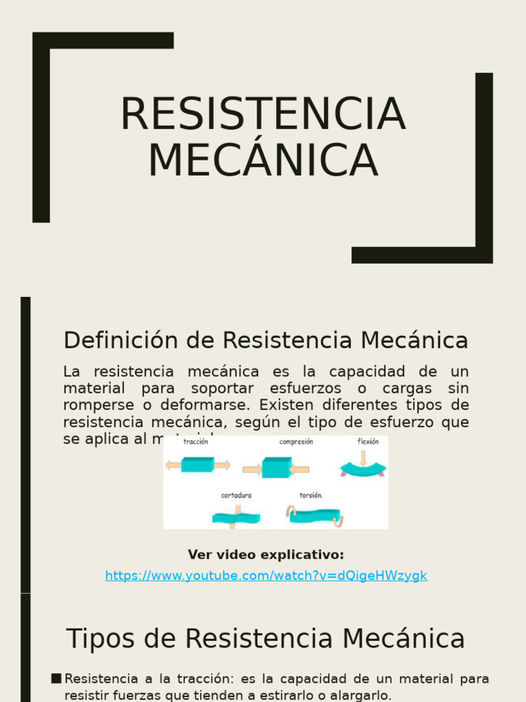 Resistencia mecánica | PDF