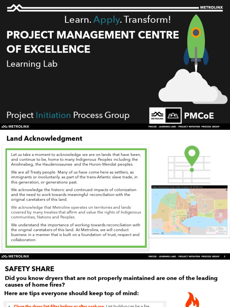 PMCoE Learning Lab 1 Initiation Process Group | PDF