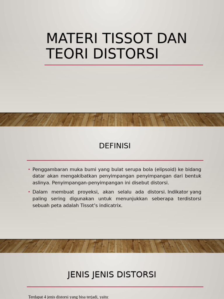 Materi Tissot Dan Teori Distorsi | PDF