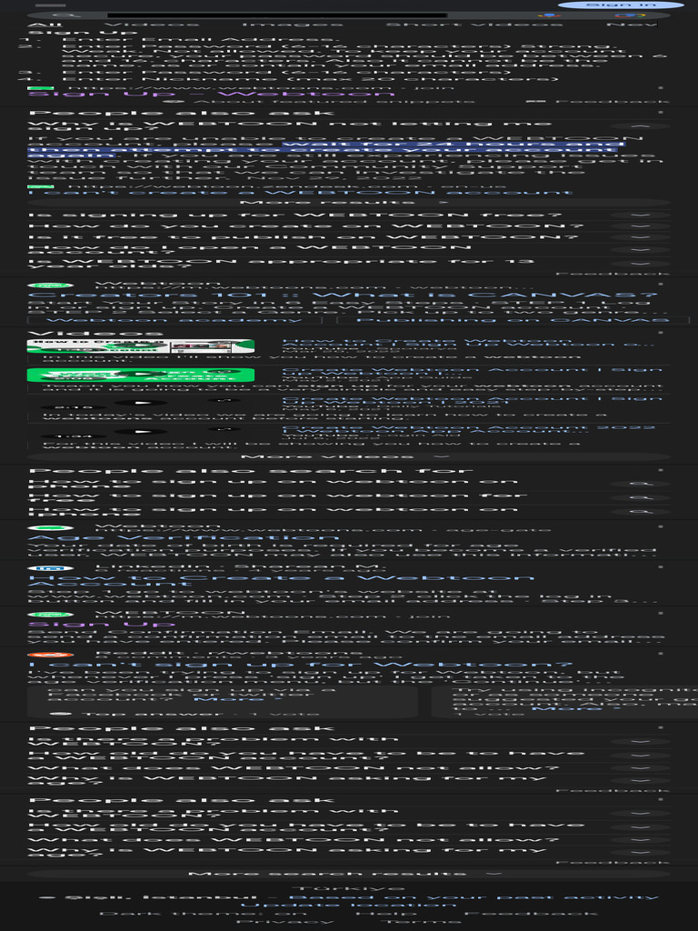 How To Sign Up On Webtoon - Google Search | PDF