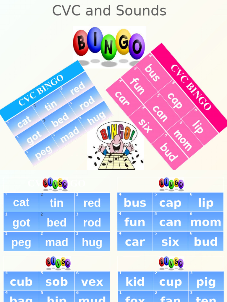Phonicsbingocvcwordsandsounds | PDF