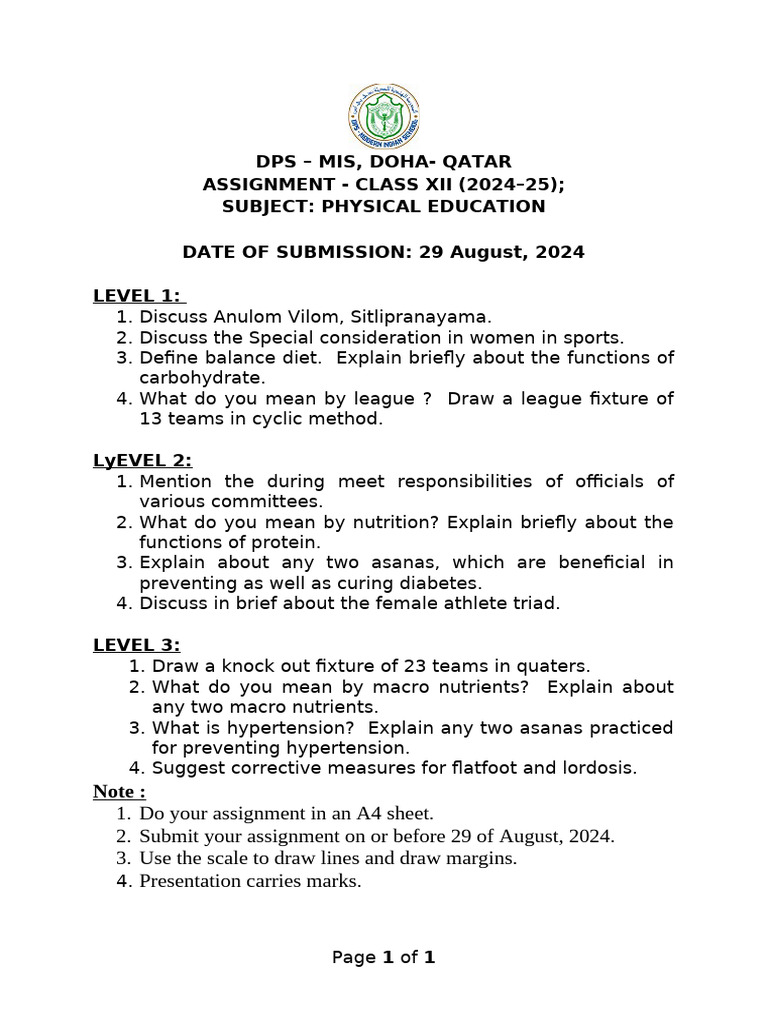 Class - Xii - Holiday Assignment | PDF