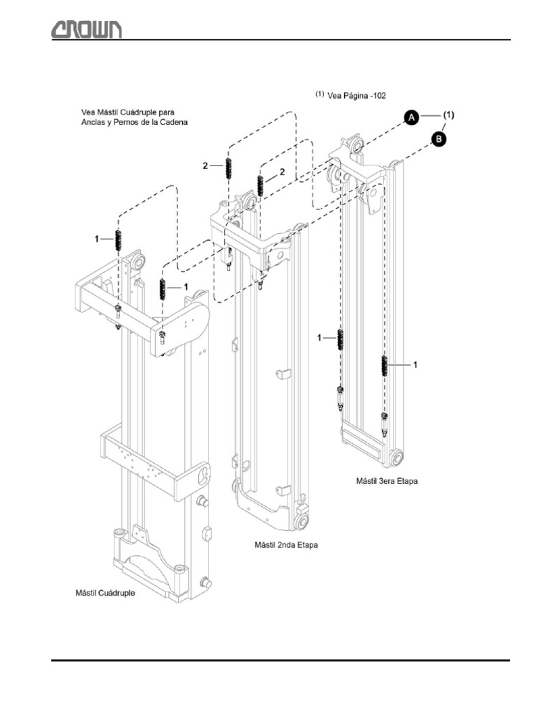 63 RC5500 PARTES Cadena Mastil Quad | PDF