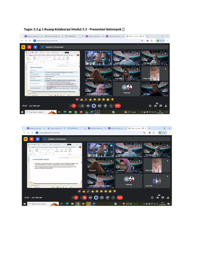 Tugas 3.3.g.1 Ruang Kolaborasi Modul 3.3 - Presentasi Kelompok | PDF