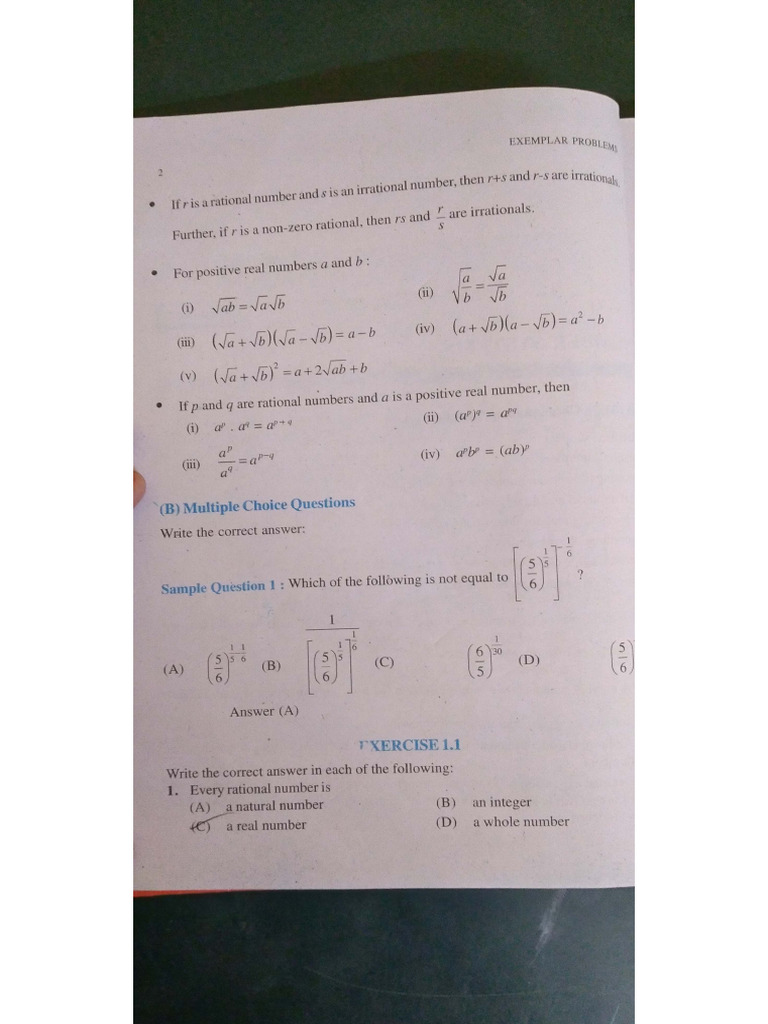 Exemplar MCQs (2) | PDF