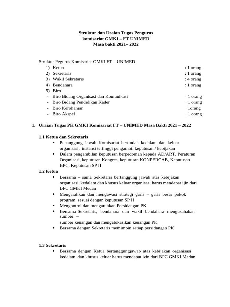 Bagan Dan Pengurus | PDF