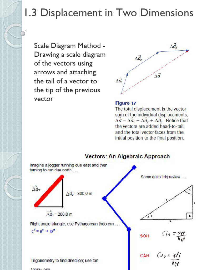 Lesson 1.3 - Displacement in 2 Dimensions | PDF